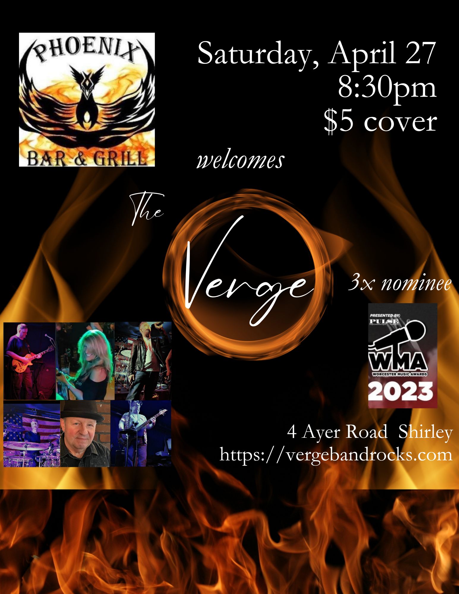 Upcoming Events - The Verge Band