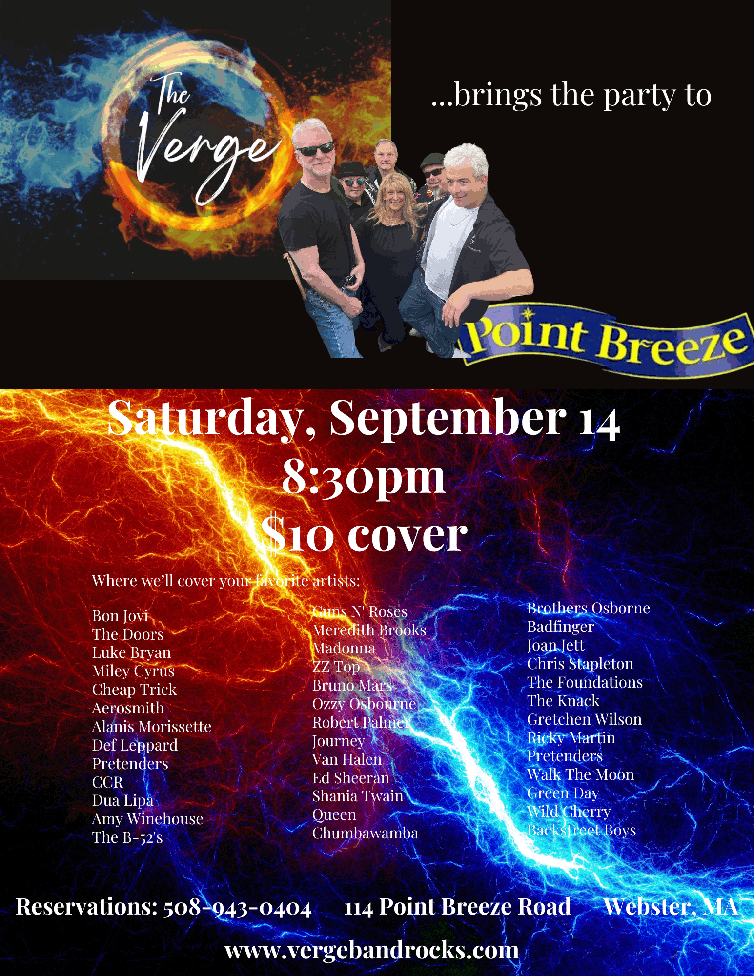 Upcoming Events - The Verge Band