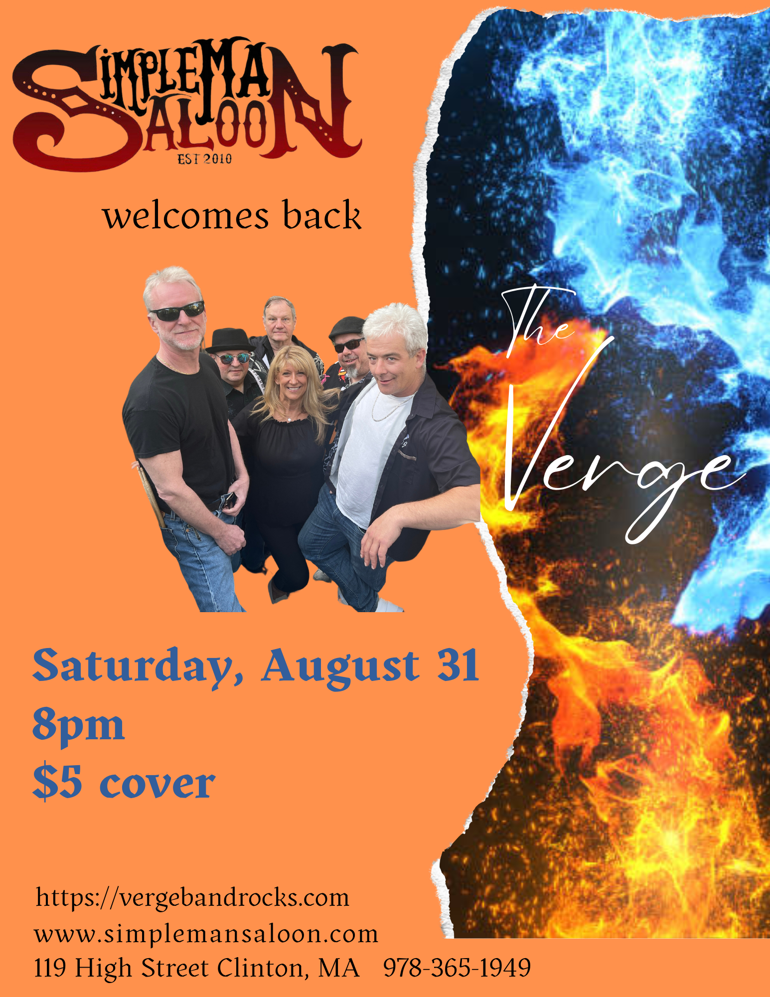 Upcoming Events - The Verge Band